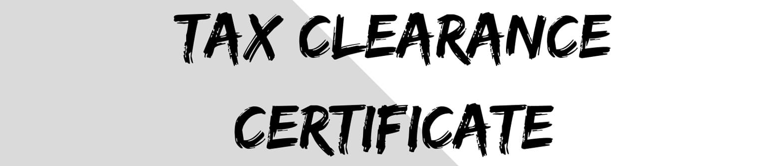 TAX CLEARANCE CERTIFICATE FORM T2062 - CPC Accounting